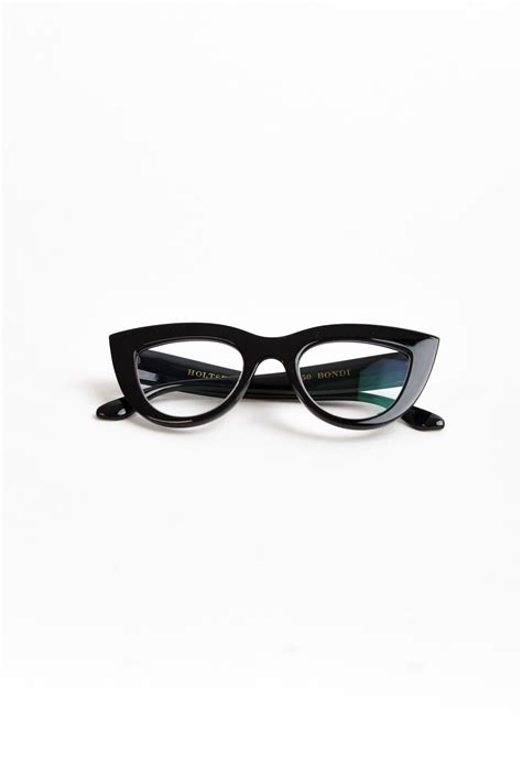 Bondi Black Reading Glasses Blue Bungalow Au