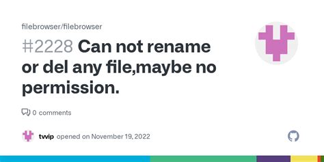 Can Not Rename Or Del Any Filemaybe No Permission · Issue 2228