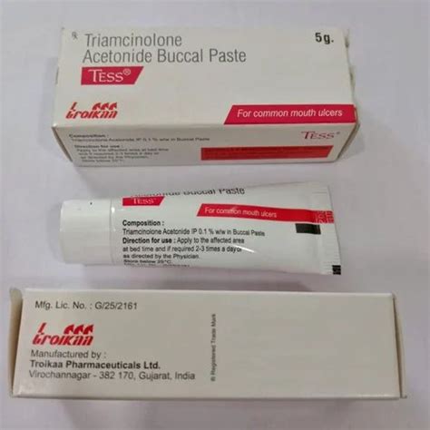 Triamcinolone Acetone Buccal Paste Treatment Of Mouth Ulcers At ₹ 110piece In Nagpur