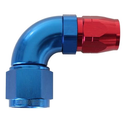 Aeroflow 550 Series Cutter 1pc Swivel 90 Stepped Hose End 16an To 12
