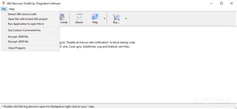 Vba Recovery Toolkit Download Softpedia