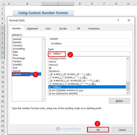 How To Use Millions In Data Labels Of Excel Chart Easy Ways