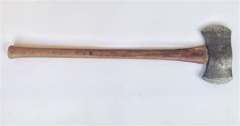 Antique Jm Warren Troy Ny Double Bit Axe Unusual Small Size Vintage