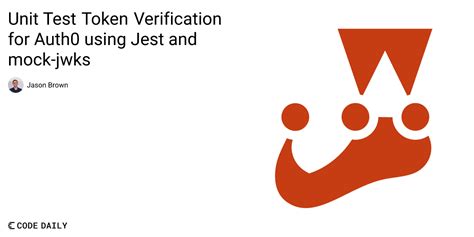 Unit Test Token Verification For Auth0 Using Jest And Mock Jwks