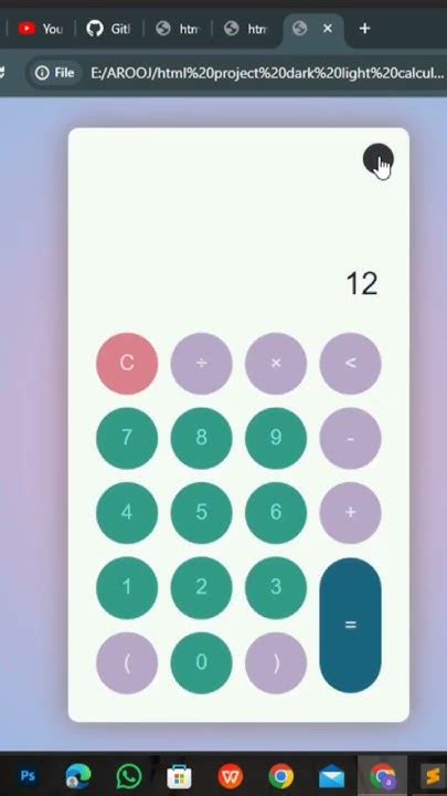 Dark And Light Calculator Htmlcssjavascript Csstutorialscool