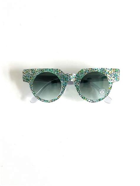 New Green Vintage Retro Swatch Sunglasses Occhiali Gem