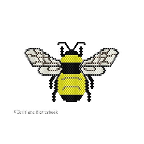 Bumble Bee Beading Pattern Brickpeyote Stitch Pattern