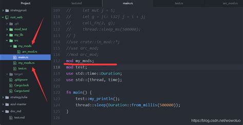 Rust Mod文件、main文件调用rust Mainrs调用文件 Csdn博客