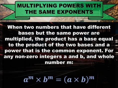 Solving Powers With The Same Exponent Ppt