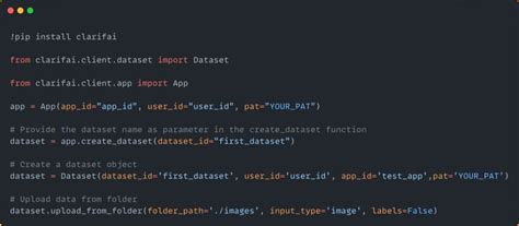 Clarifai On Linkedin Create Datasets And Upload The Data Using The