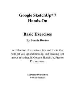Google SketchUp Hands On Basic Exercises Google Sketchup Hands On Basic Exercises Pdf