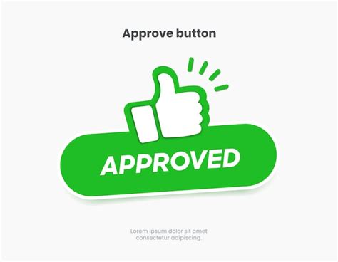 웹사이트 모바일 앱 Ui Ux에 대한 승인 확인 확인 승인된 레이블 배지 플래그 버튼 프리미엄 벡터