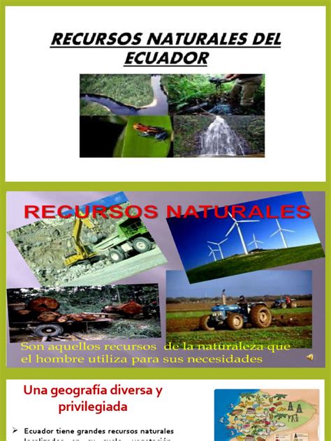 Recursos Naturales Del Ecuador Pdf Ecuador Agua