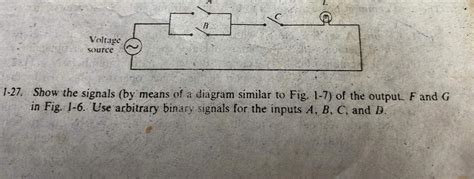 Solved 27 Show The Signals By Means Of A Diagram Similar
