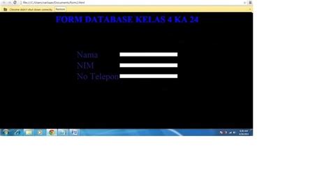 Membuat Form Pada Html