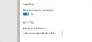 How To Disable Microsoft Edge Tabs In Windows Task Switcher