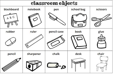 Free Classroom Objects Clipart Download Free Classroom Objects 3649076