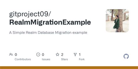 Github Gitproject09realmmigrationexample A Simple Realm Database