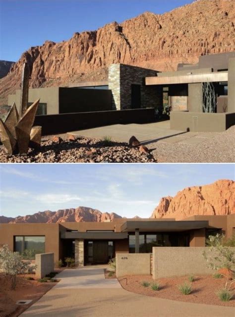 A Unique Community Of Modern Green Homes Hug The Desert Floor In Utah
