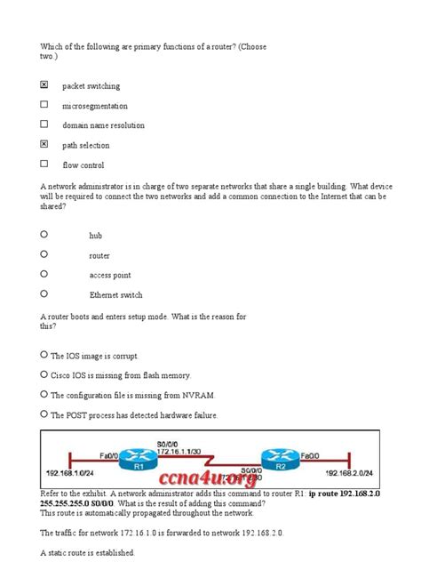 Cisco Netacad Cteastcna 4 Final Pdf Routing Router Computing