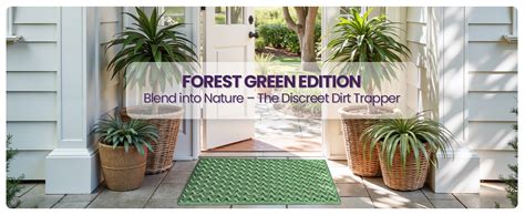 Dexi Front Door Mat Outside Entrance，19x30 Rubber Floor