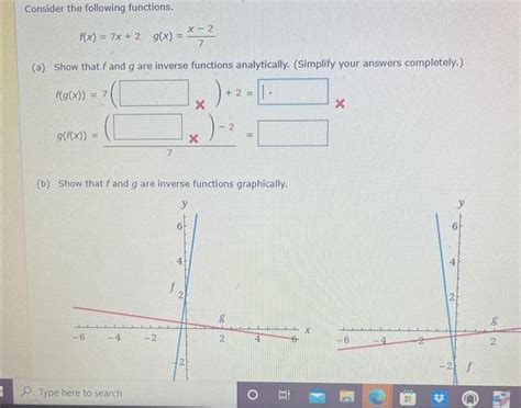 solved consider the following functions f x 7x 2g x 7x−2