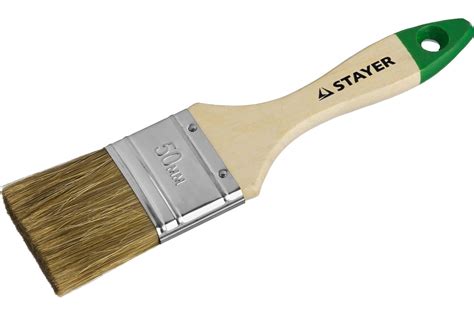 Плоская кисть STAYER LASUR смешанная щетина, деревянная ручка, для ...