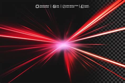 Premium PSD Dynamic Motion Light Speed Effect On Transparent Background