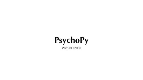 Psychopy Tutorial Youtube