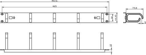 19 Kabel Rangeerpaneel 5 Ringen Zwart Datakastbe