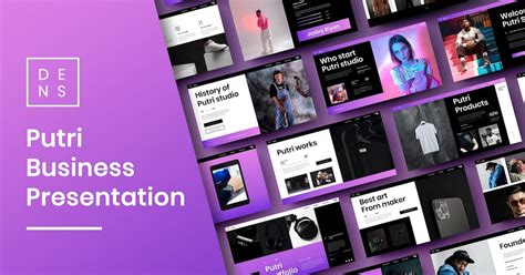 Putri — Шаблон Powerpoint для бизнеса Шаблоны презентаций Включая инфографики и чистый