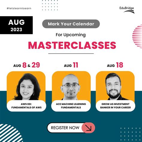 Edubridge Learning Pvt Ltd On Linkedin Masterclass Free Edubridge Machinelearning Awsdd