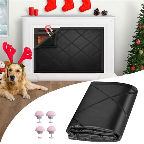 Magnetic Fireplace Draft Cover Fireplace Blocker Blanket For Heat Loss