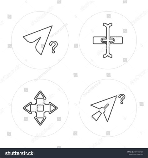 4 Line Cursor Move Typing Cursor Stock Vector Royalty Free 1290788161