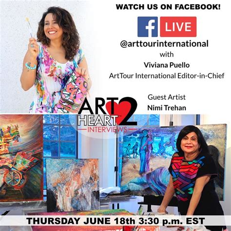 Tune In For An Inspiring Afternoon In Our Next Art2heart Interview With Nimi Trehan Her Works