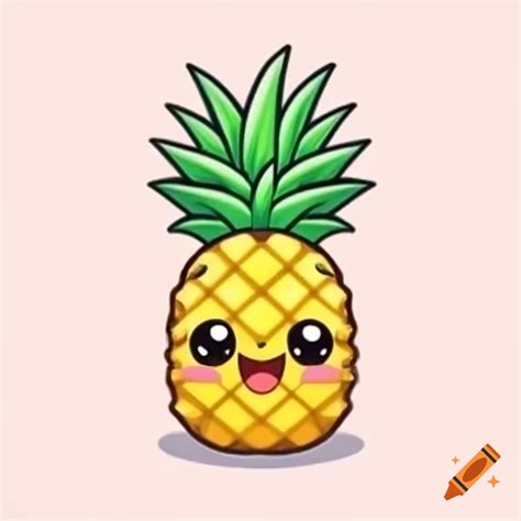 How To Draw Cartoon Pineapple