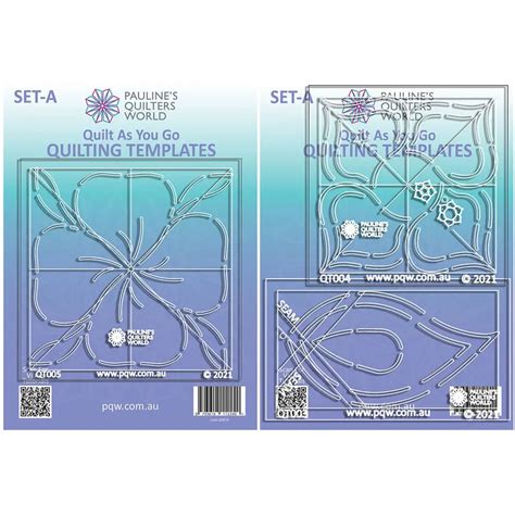 Qayg Quilting Templates Set A