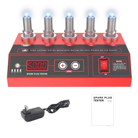 Spark Tester Tool 5 Holes Automotive Spark Tester Kit With Lcd Display