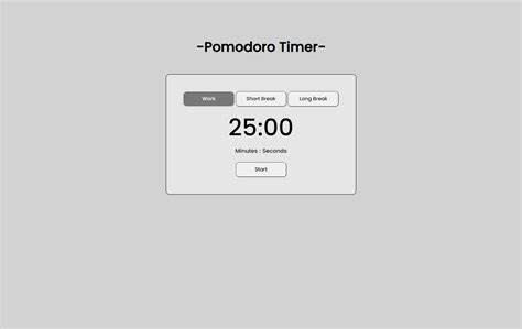 Pomodoro Timer Using Html Css And Javascript With Source Code Sourcecodester