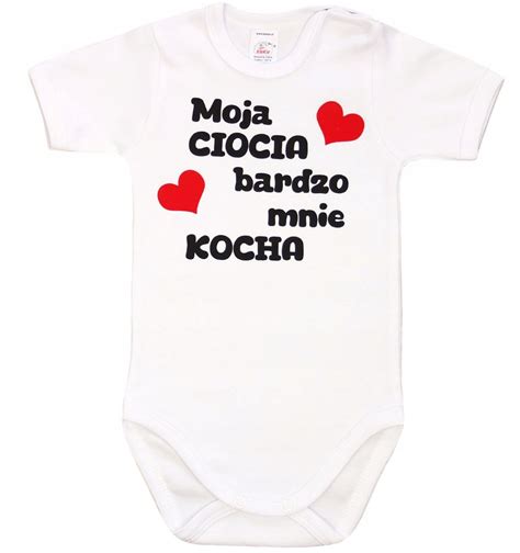 Body Napis Kr Nadruk Moja Ciocia Bardzo Mnie Kocha R 62 Klekle Klekle Sklep Empik Com