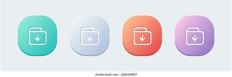 Insight Line Icon Square Gradient Colors Stock Vector Royalty Free 2229850189 Shutterstock