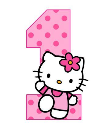 Números Hello Kitty Sanrio Hello Kitty Pastel De Cumpleaños De Hello