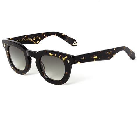 Alexis Amor Cameron Sunglasses In Dark Amber Fleck