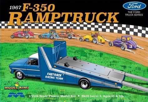 Moebius By Model King 1967 Ford F 350 Ramp Truck 125 Model Kit
