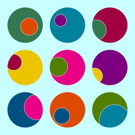 Premium Vector Flat Vector Design Of Colorful Circle Patterns
