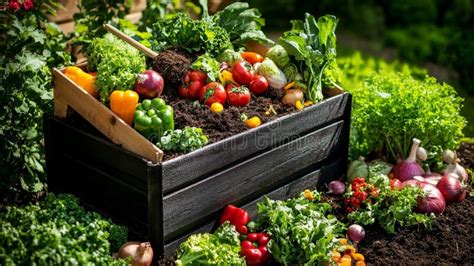 Close Up Of Decomposing Vegetables In Compost Pile Stock Illustration