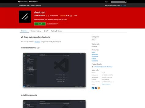 Vscode Shadcn Ui By Suhelmakkad A Undefined Template Built At Lightspeed