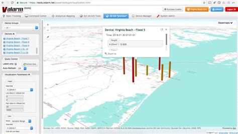 Tools Valarm Net Flood Warning Systems Monitoring Water Levels In Virginia USA