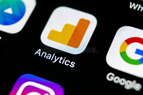 Google Analytics Application Icon On Apple IPhone X Screen Close Up Google Analytics Icon