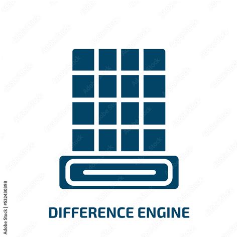 Difference Engine Icon From Artificial Intellegence And Future